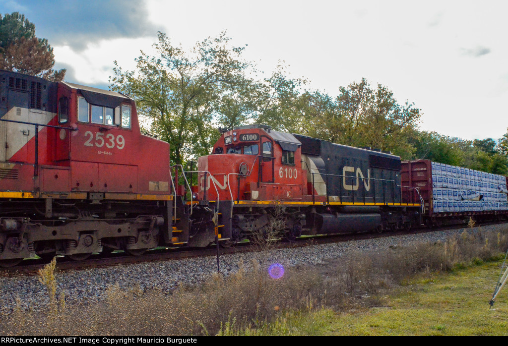 CN C44-9W and SD40-2 Locomotives